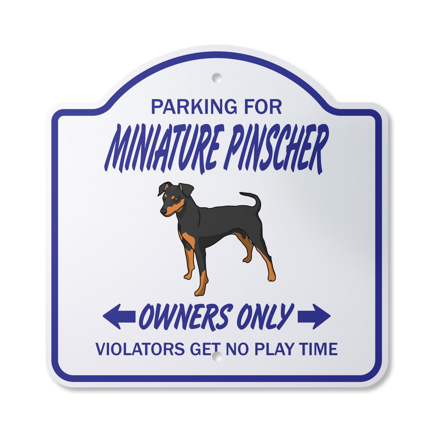 Miniature Pinscher 14" X 14" Sign | Indoor/Outdoor Plastic ...