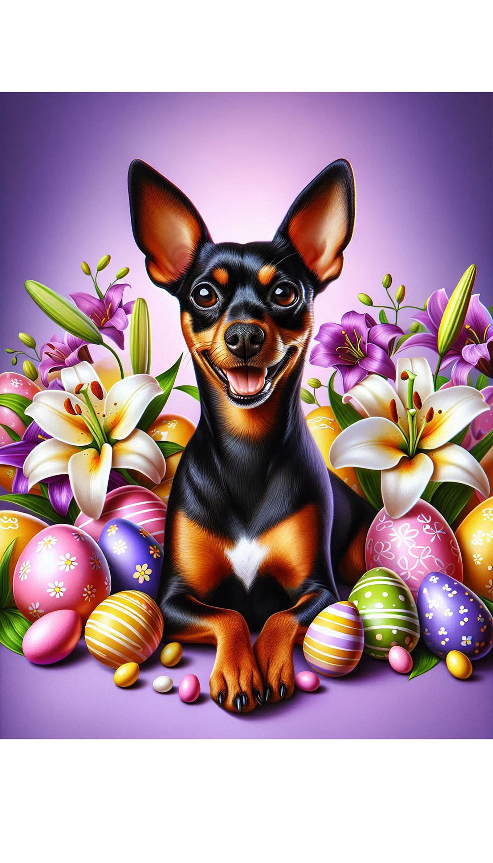 Miniature Pinscher Black and Tan Cropped - Best of Breed DCR Easter ...