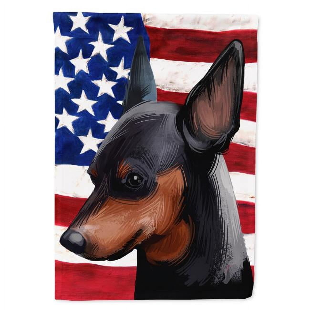 Miniature Pinscher Dog American Flag Garden Flag - Walmart.com