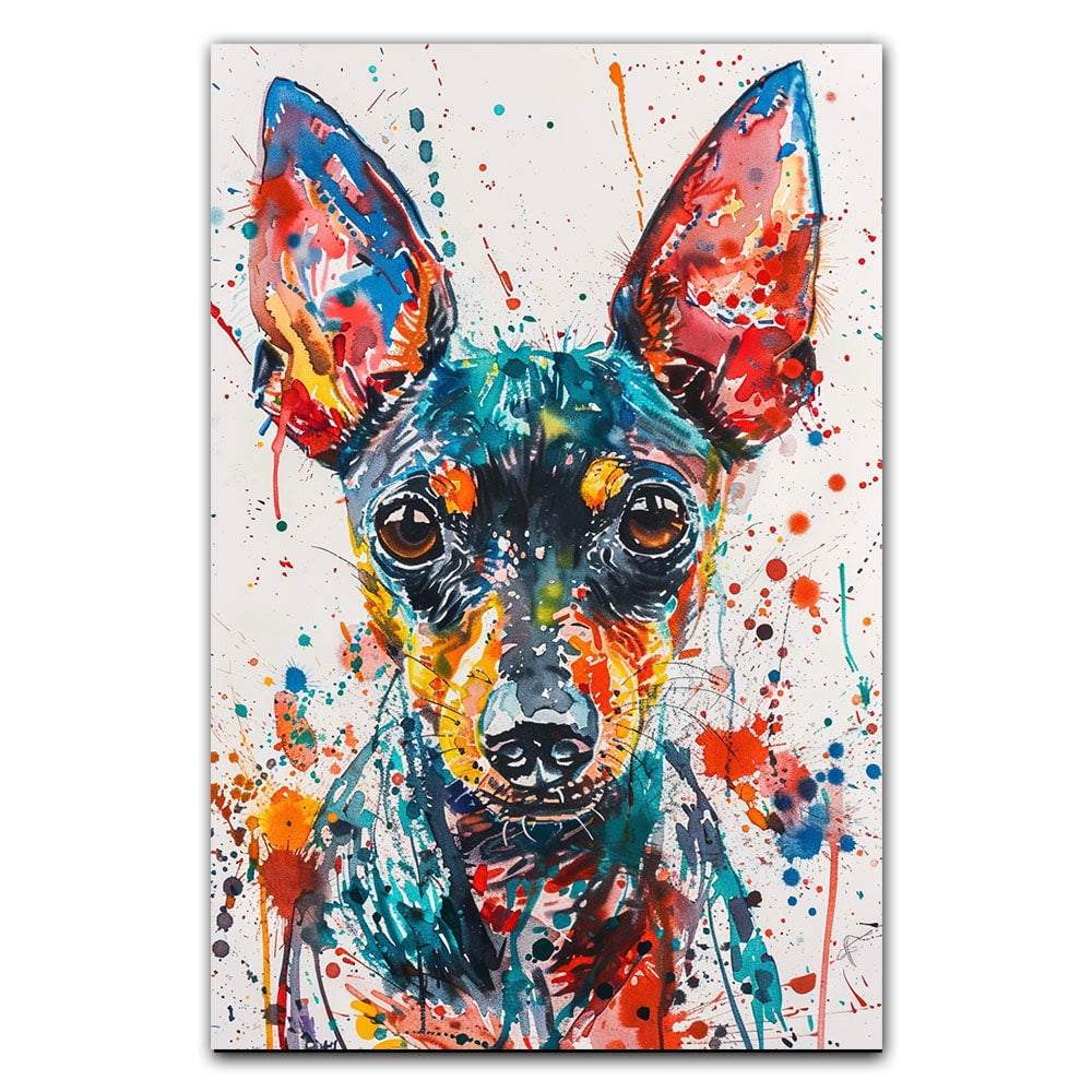 Miniature Pinscher Dog Poster Wall Art for Bedroom Living Room Funny ...