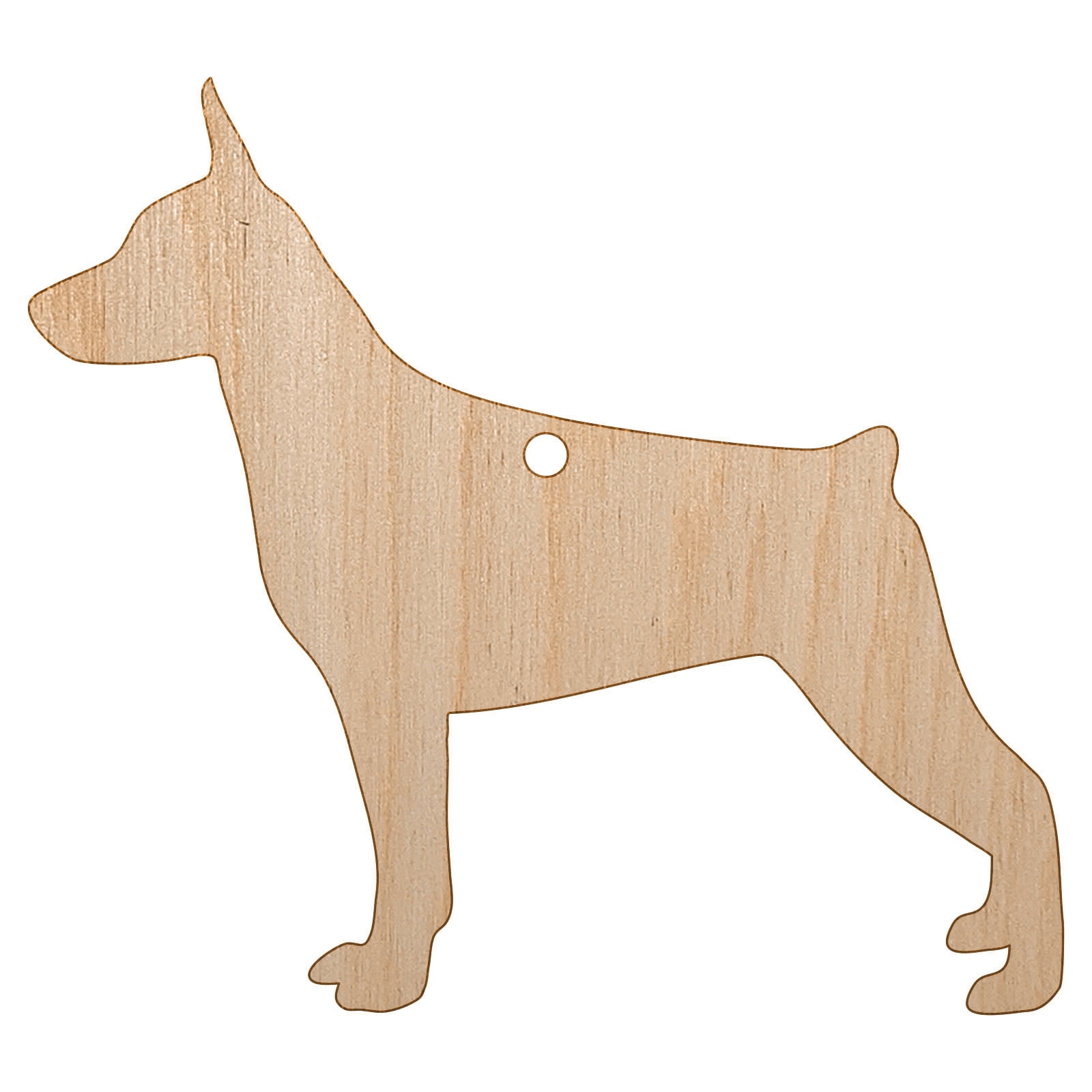 Miniature Pinscher Min Pin Dog Solid Wood Holiday Christmas Tree ...
