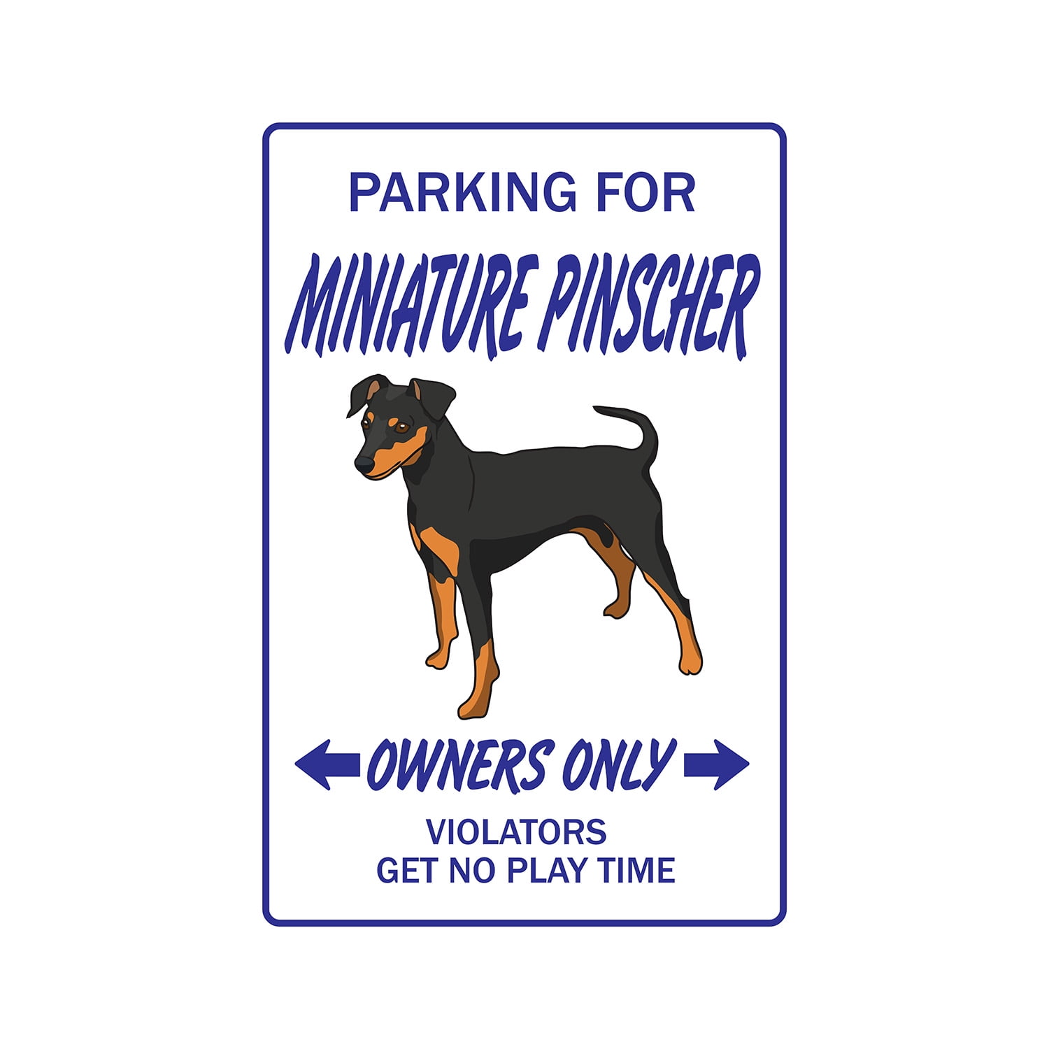Miniature Pinscher Novelty Sign | Indoor/Outdoor | Funny Home Décor for ...