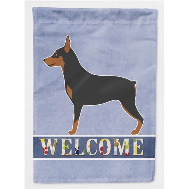 Miniature Pinscher Welcome Flag Garden - Walmart.com