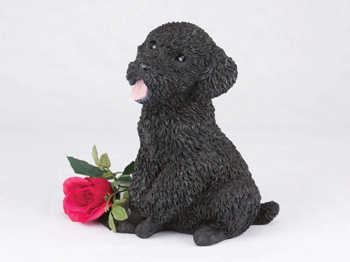 Miniature Poodle Black Cremation Pet Urn for a Dog Memorial in ...