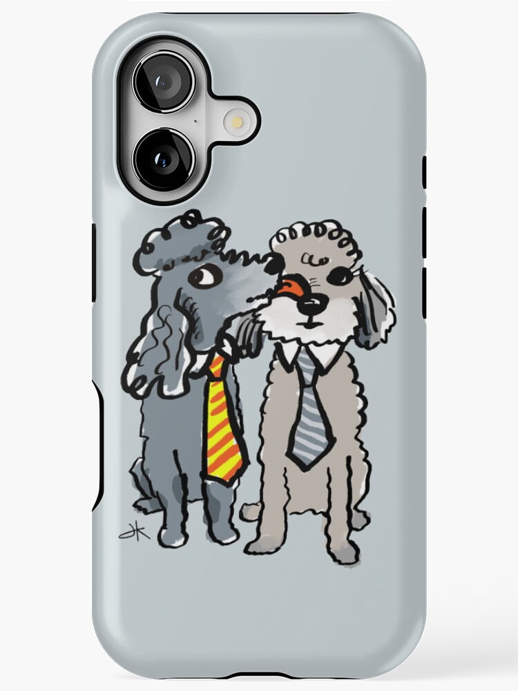 Miniature Poodles in Love with Ties For iPhone 11-17 Pro Max Phone ...