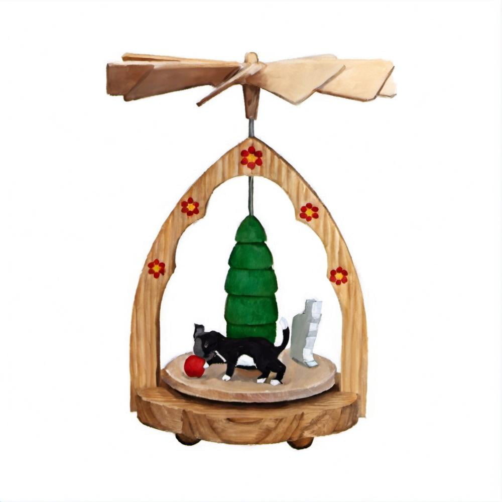 Miniature Pyramid Cats - Charming German Craftsmanship - Walmart.com
