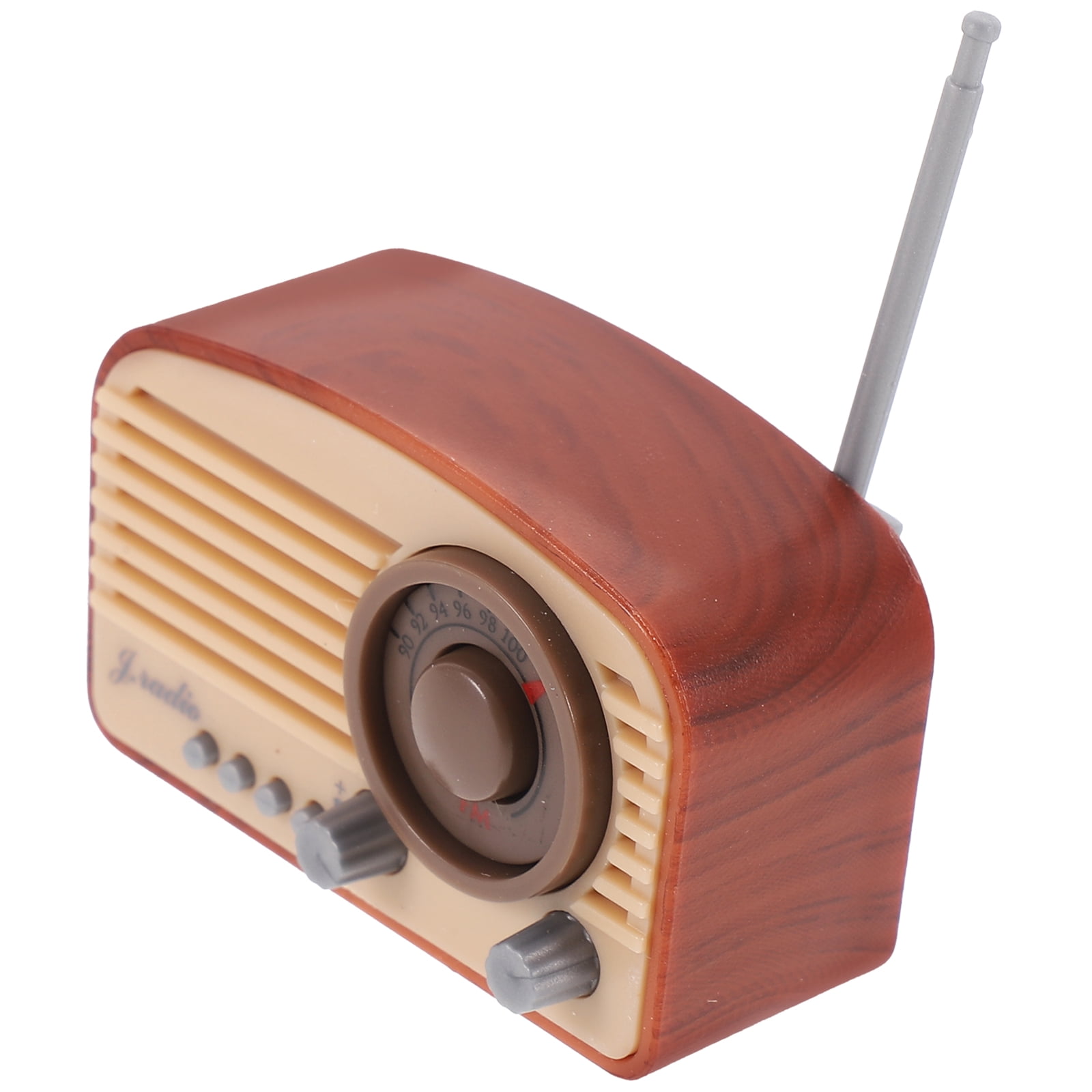 Vintage Plastic Radio Figurine KONTONTY Retro Radio Mini Home Decor ...
