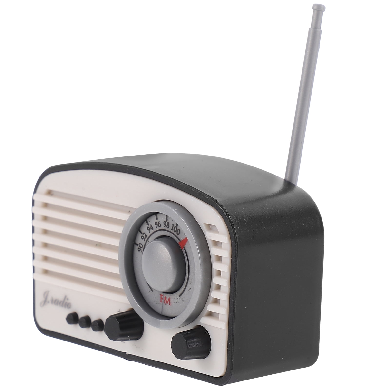 OUNONA Miniature Vintage Style Radio Figurine Simulation Radio Model ...