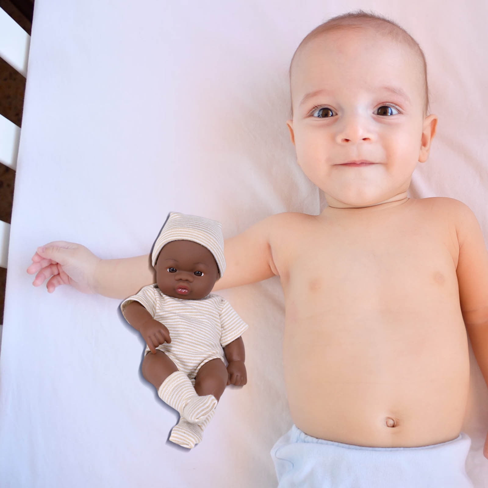 Miniature Reborn Baby Dolls 7.5-in Silicone Reborn Baby Girl Realistic ...