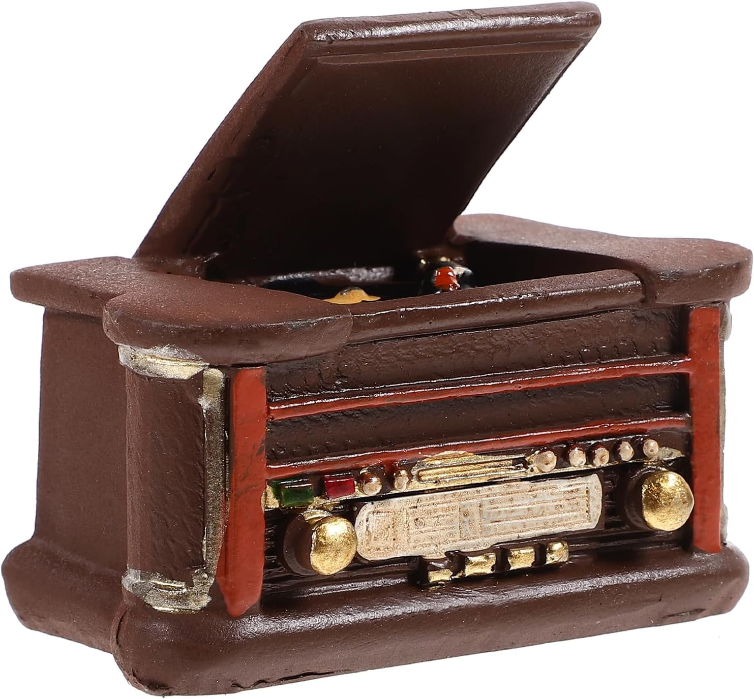 Miniature Record Player Dollhouse 1:12 Scale Vintage Gramophone Mini ...