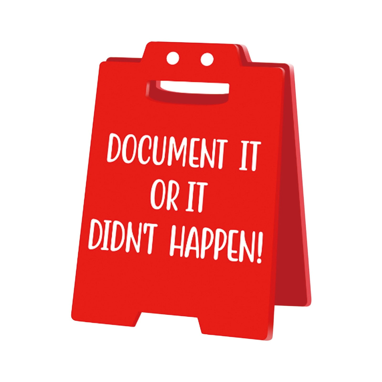 Miniature Red Acrylic Desktop Signs - Decorative and Prank - Friendly ...