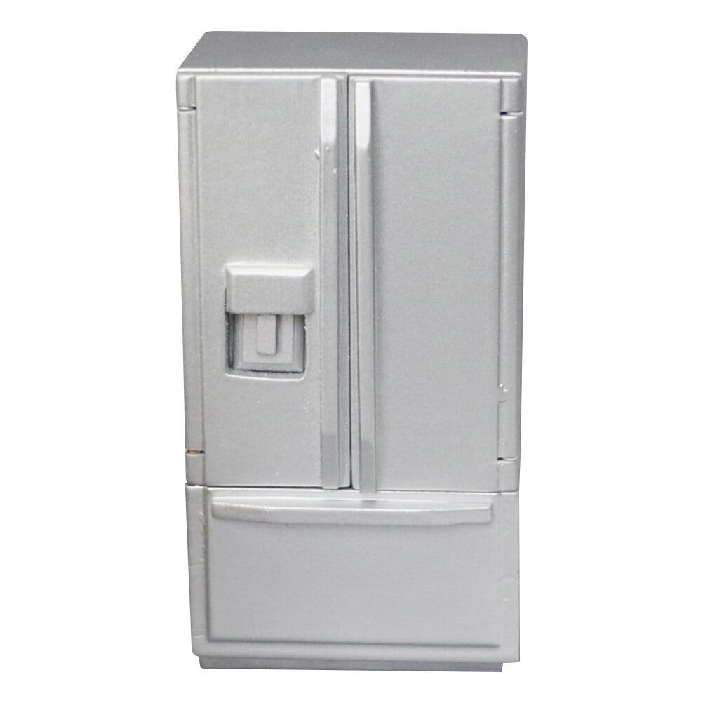 Miniature Refrigerator Landscape Prop Wood Furniture Decor Dolly House ...