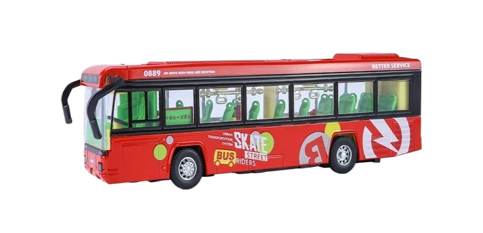 Miniature Remote Control Bus Metal Car with Light and Sound - Walmart.com