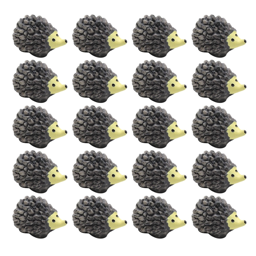 Miniature Resin Hedgehogs: 20pcs Tiny Figures Toys for Landscape Bonsai ...