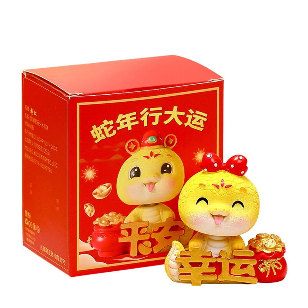 Miniature Resin Snake Figurine - Movable Head Home Decor Accent Piece ...