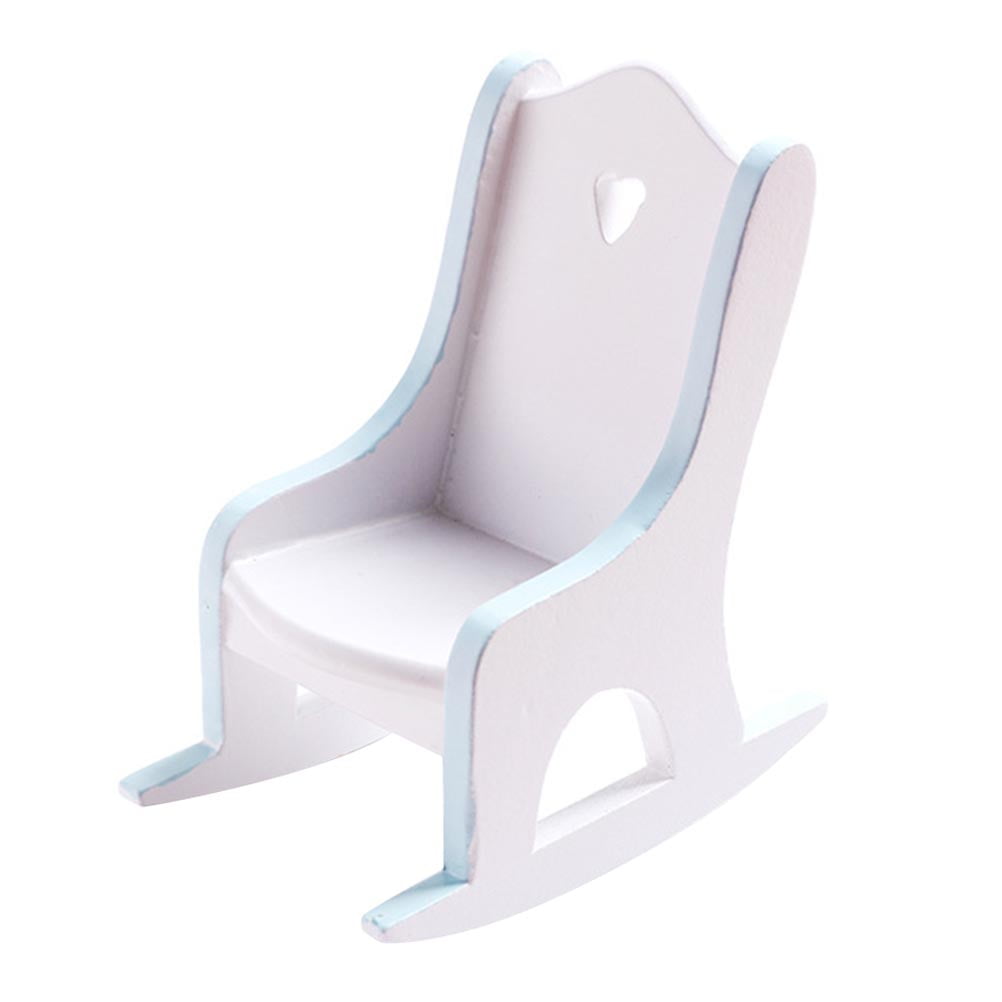Miniature Rocking Chair 1:12 Scale Bedroom Accessory for Doll House ...