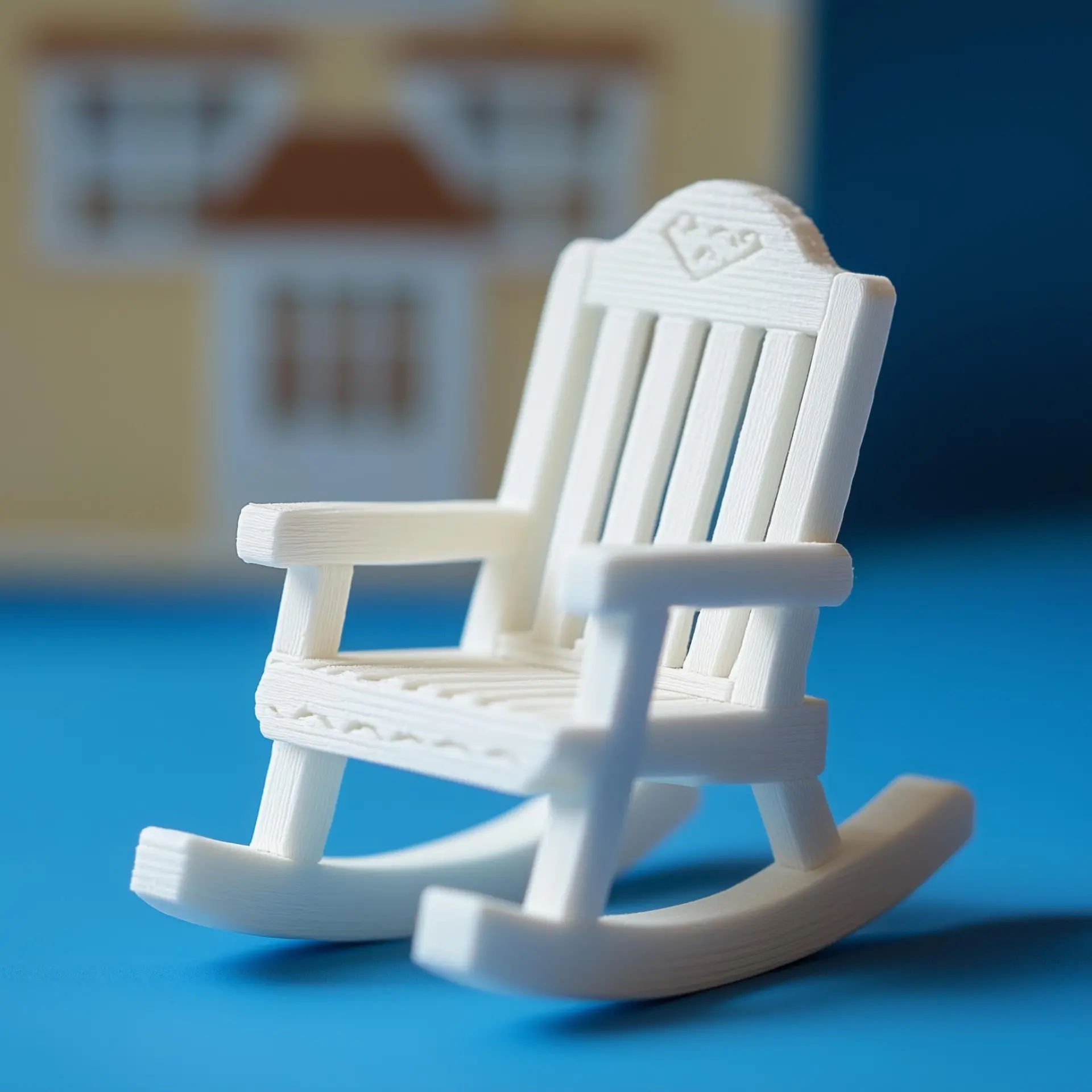 Miniature Rocking Chair | 3D Printed Dollhouse Furniture | 1:12 Scale ...