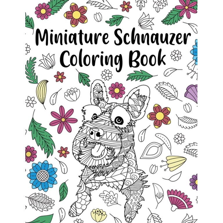 coloring pages of miniature schnauzers