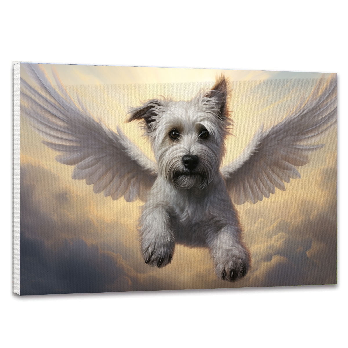 Miniature Schnauzer Dog Memorial Gifts - Waiting At The Door Canvas ...