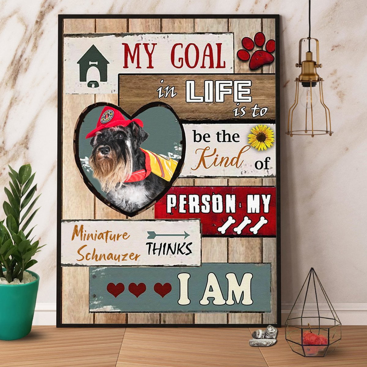 Miniature Schnauzer Firefighter My Goal In Life Is To Be The Kind Of ...