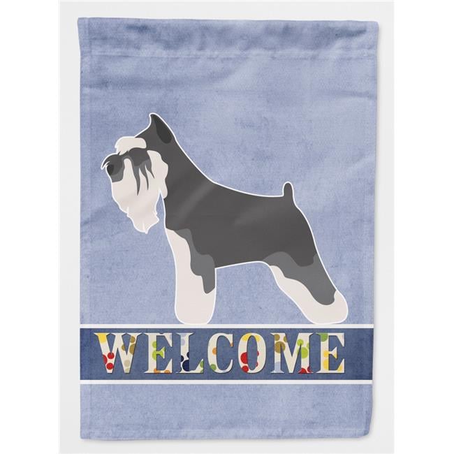 Miniature Schnauzer Welcome Flag Canvas House Size - Walmart.com