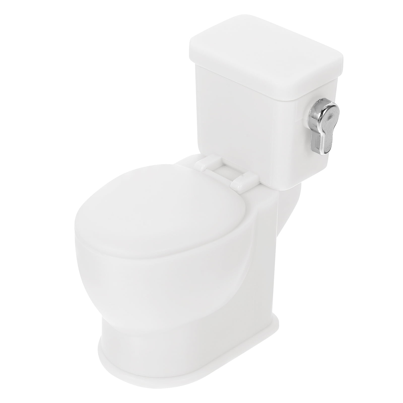 OUNONA Miniature Doll House Toilet Toy 2pcs Flushing Bathroom ...
