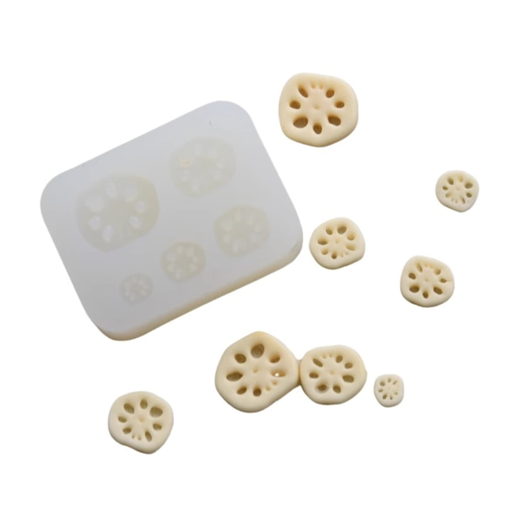 Miniature Silicone Mold for Realistic Lotuses Root Slices Models Food ...