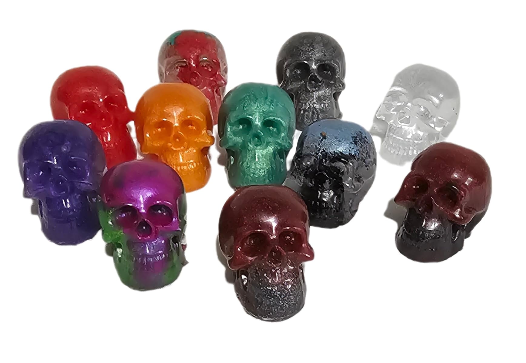 Miniature Skulls 15pc Multicolored - Walmart.com