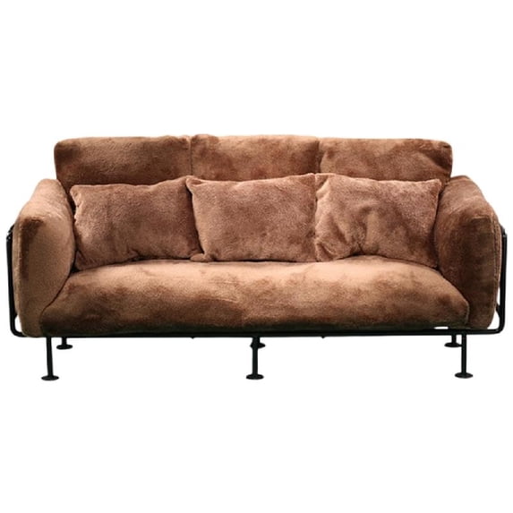 Miniature Sofa Model Figurine With Reinforced Iron Structure For 1/6 Doll House Home Display ...