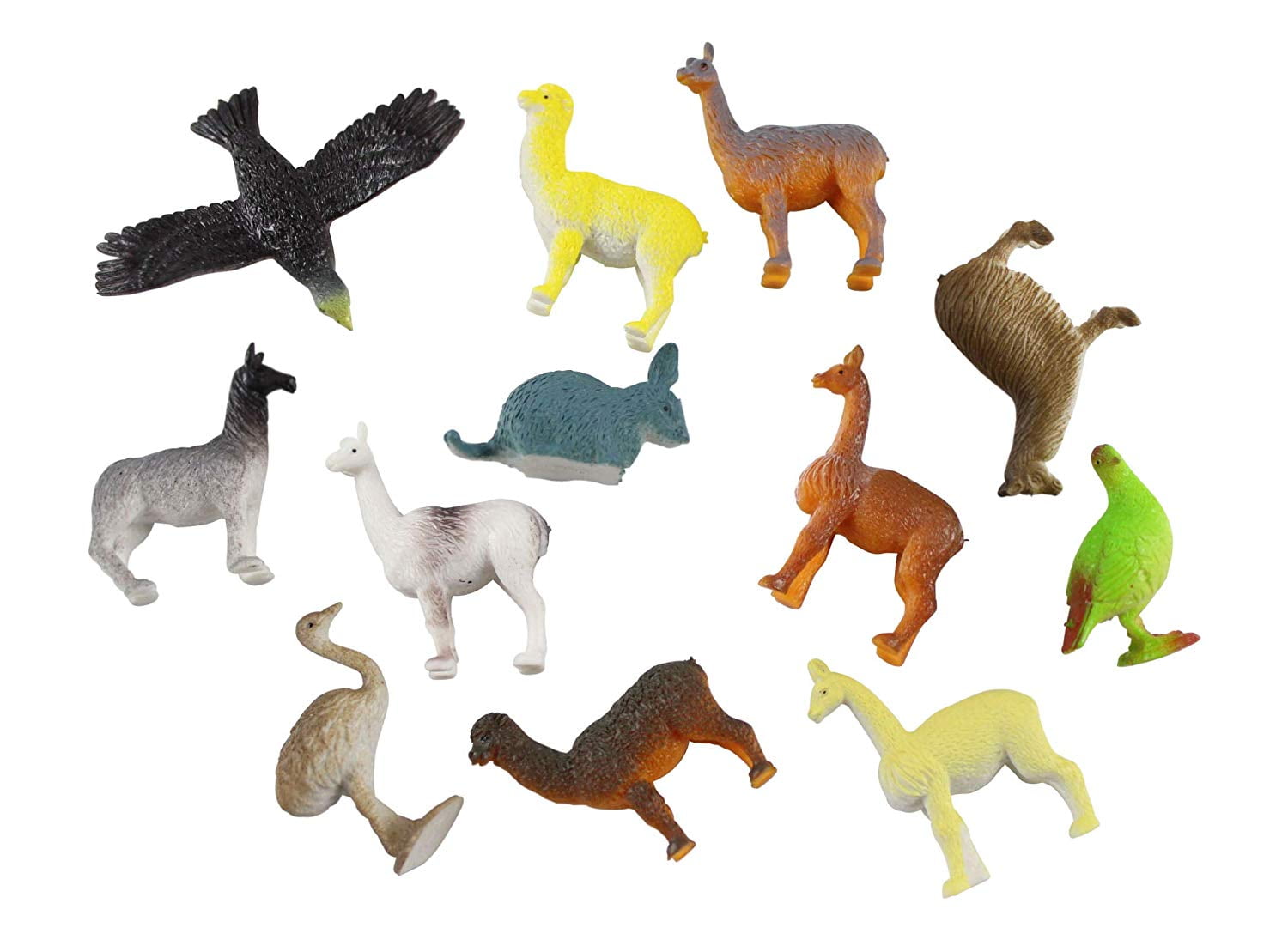 Miniature South American Animal Figurines Replicas - Mini Action ...