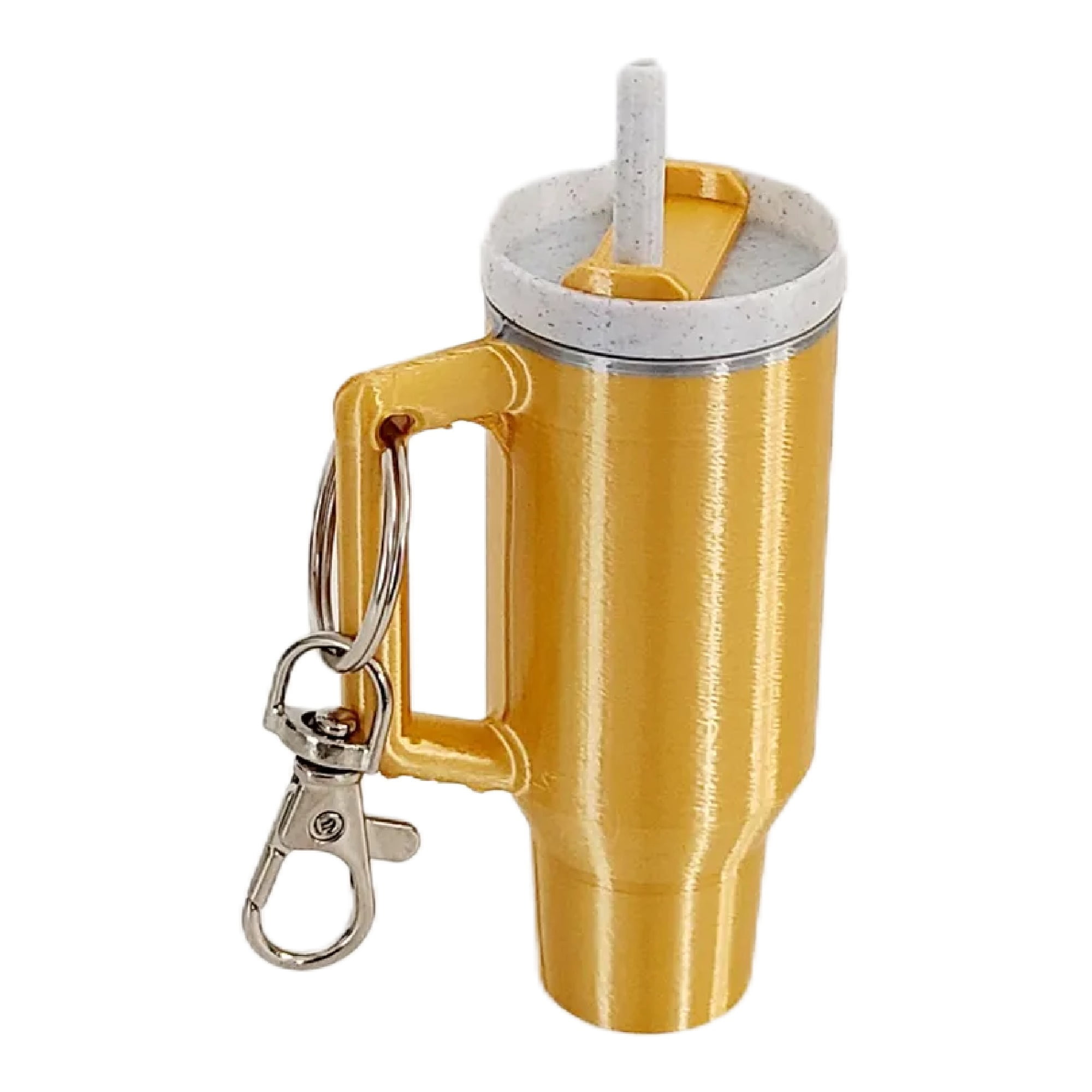 3DCP Miniature Stanley Tumbler Cup Keychain, Shiny Gold - Walmart.com