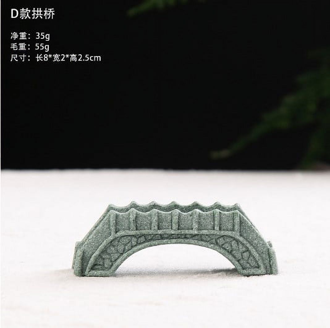 Miniature Stone Bridge Statue Vintage Stone Arch Bridge Zen Style ...