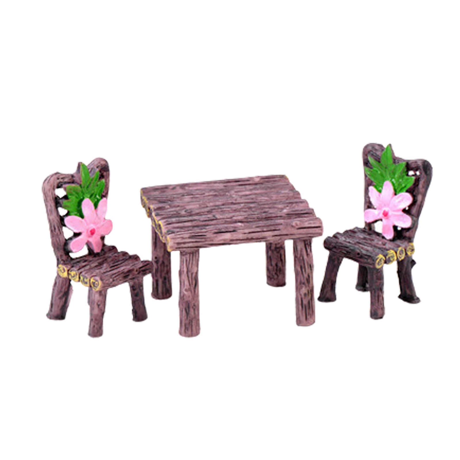 Miniature Table And Chairs Set Fairy Garden Mini Garden Furniture Set ...
