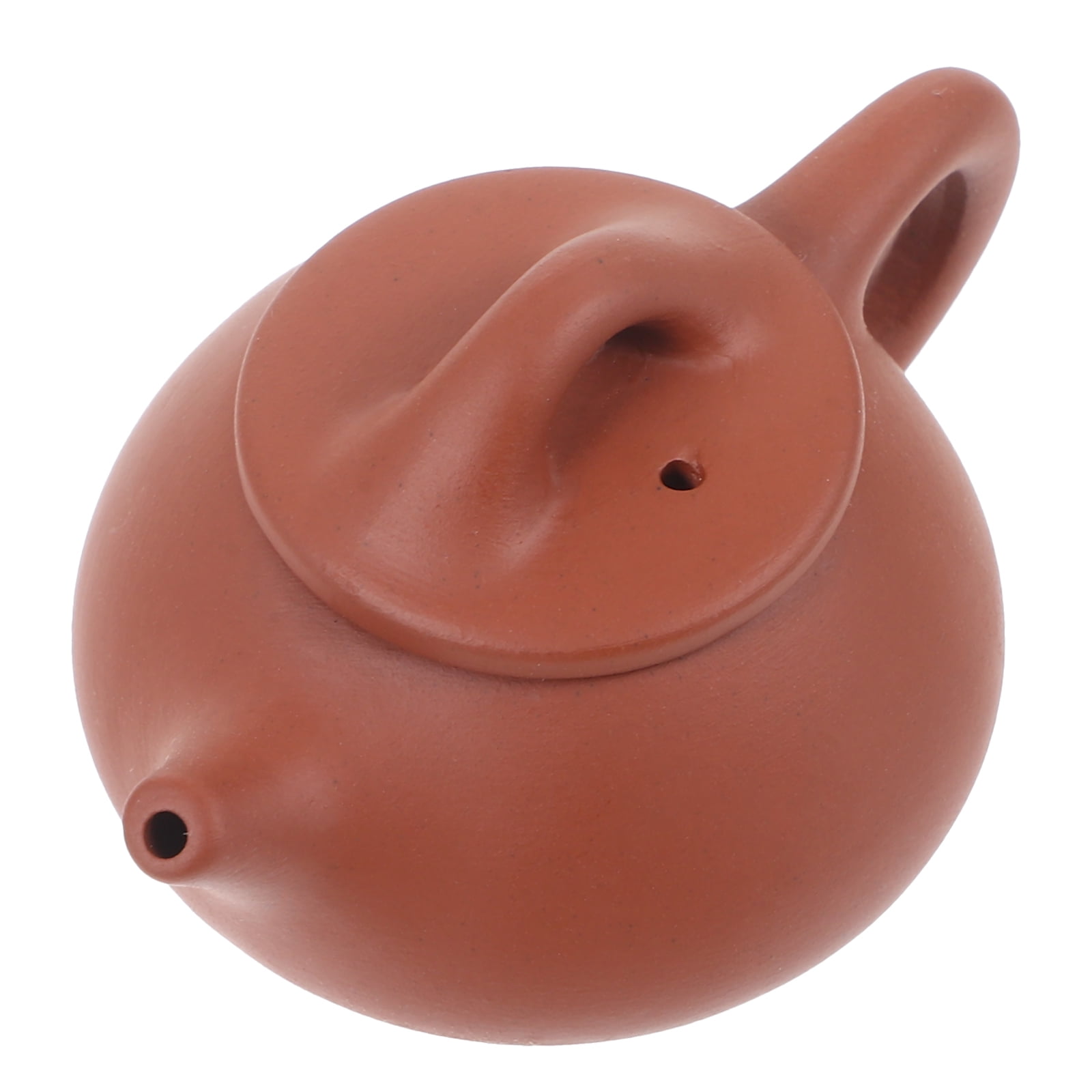 Portable Chocolate Purple Clay Mini Teapot Ornament for Tea Room Decor ...