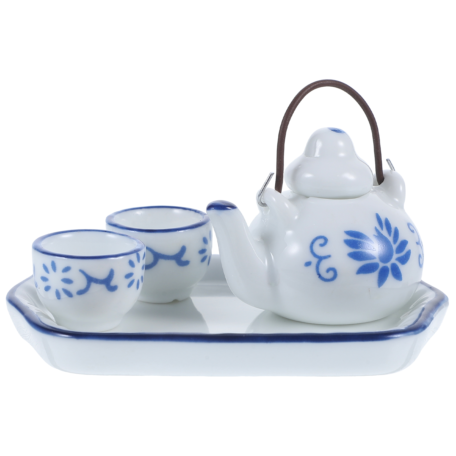 Miniature Tea Set Toy Miniature Tea Cup Tea Pot Sets Teapot Set Mini ...