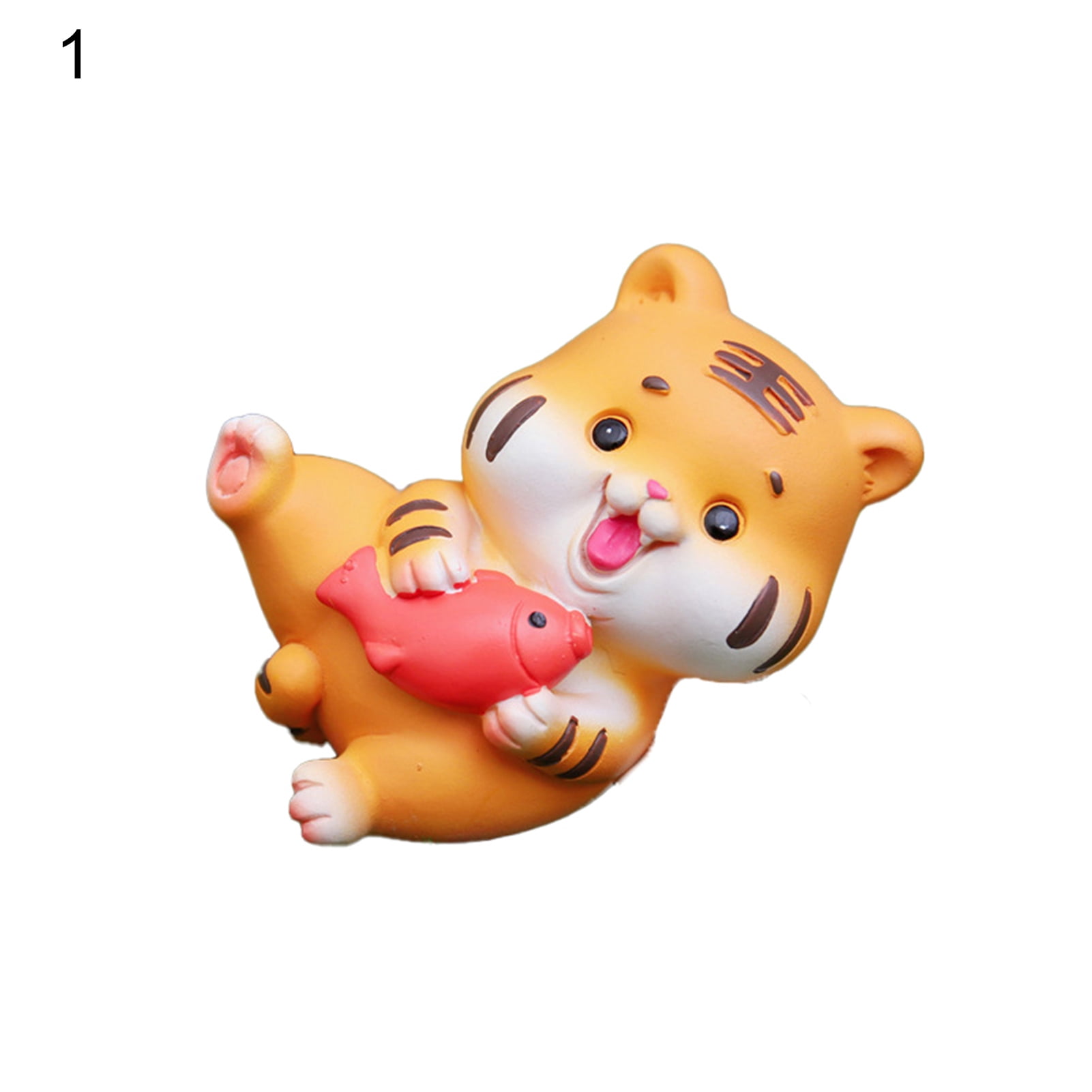 Miniature Tiger Figurine Mini Chinese Zodiac Animal StatuesGood Luck ...