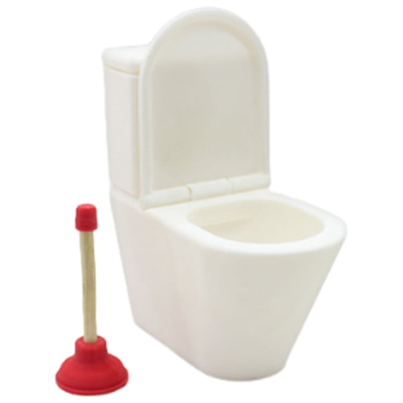 Miniature Toilet Drainer Model Figure Set For 1/12 Bathroom Scene ...