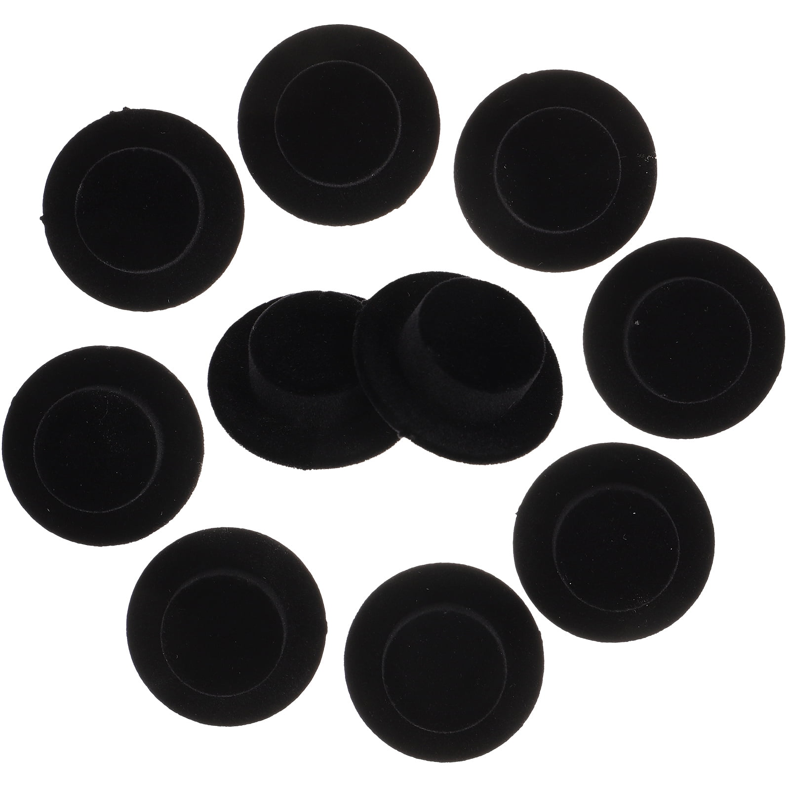 Miniature Top Hat Black 20Pcs 1.5x1.5in - Walmart.com