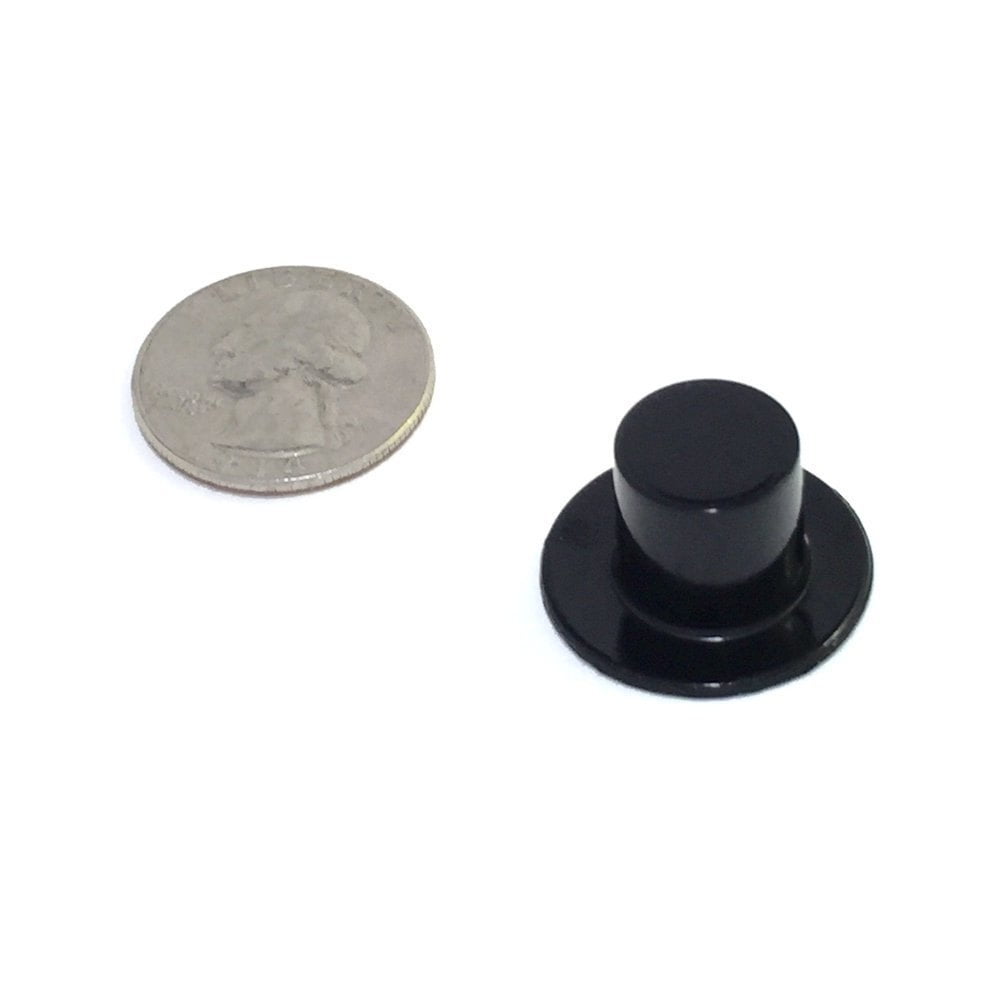 Miniature Top Hats - Black Plastic (24 x 15mm, 24/pcs) (dar12703 ...