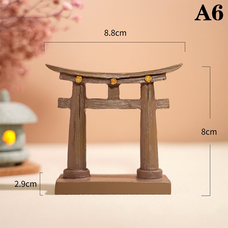 Miniature Torii Gate Japanese Shinto Temple Asian Architectural Model ...