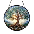 Miniature Tree Window Hanging – Stained Glass Style Art - Walmart.com