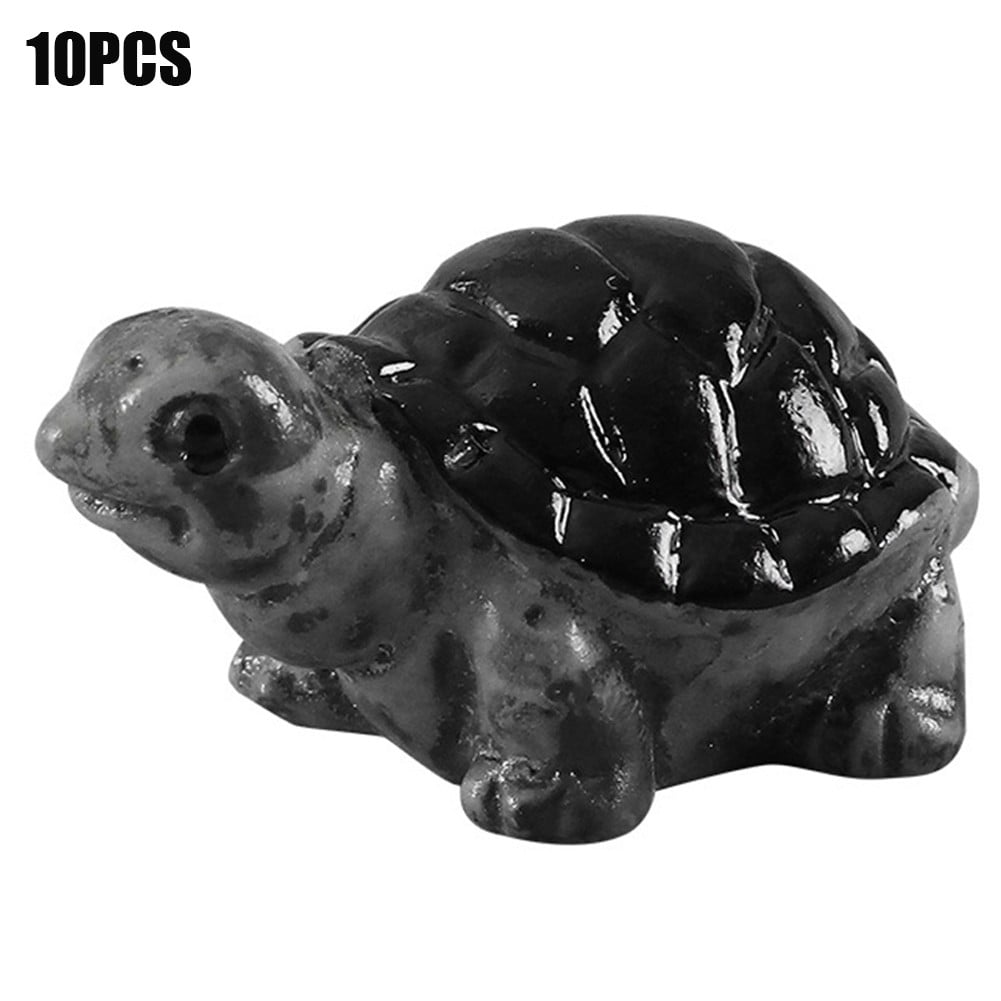 Miniature Turtle Figurines Set - 10 Piece Resin Tortoise Sculptures for ...