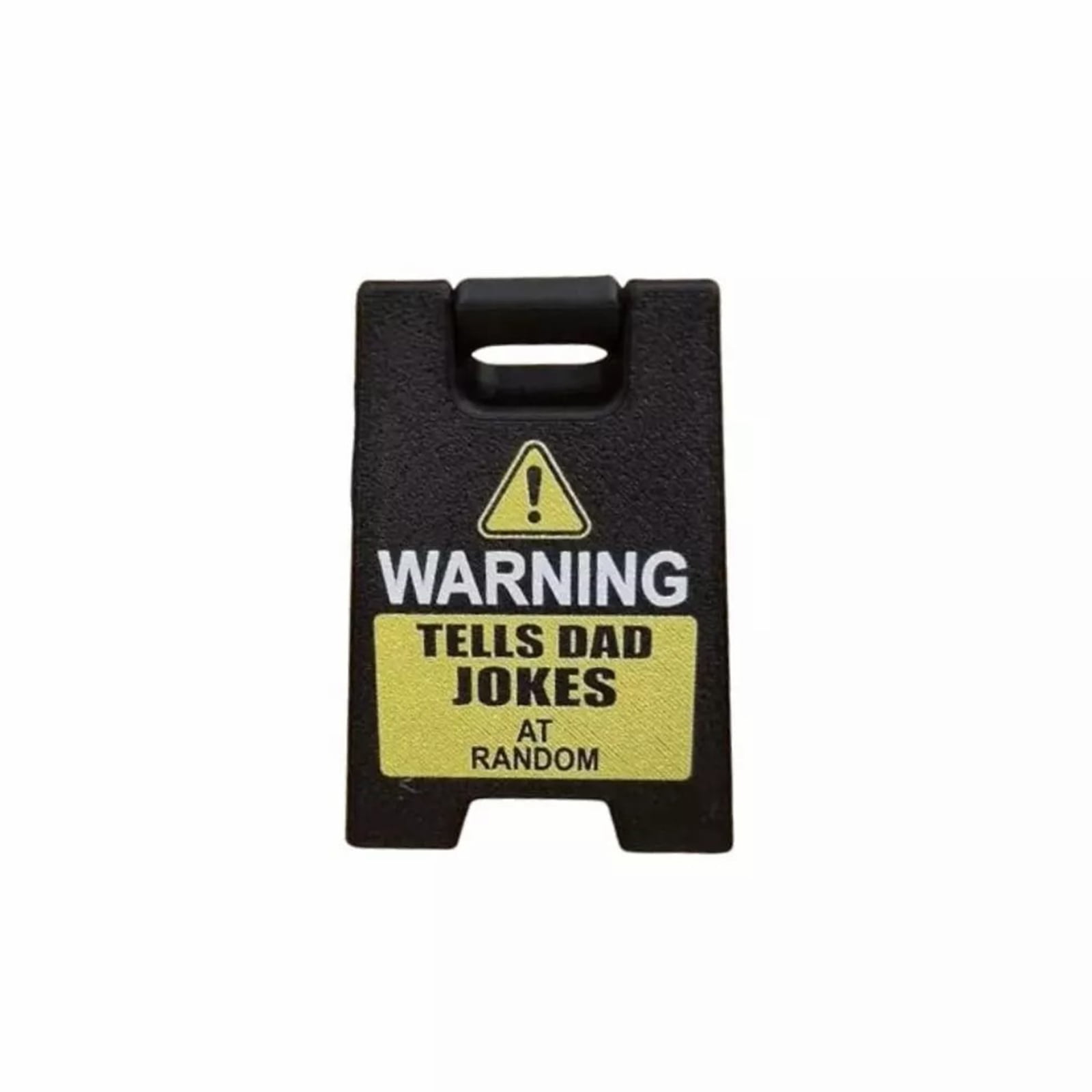 Miniature Warning sign, Mini floor Caution sign, Yellow plastic notice ...