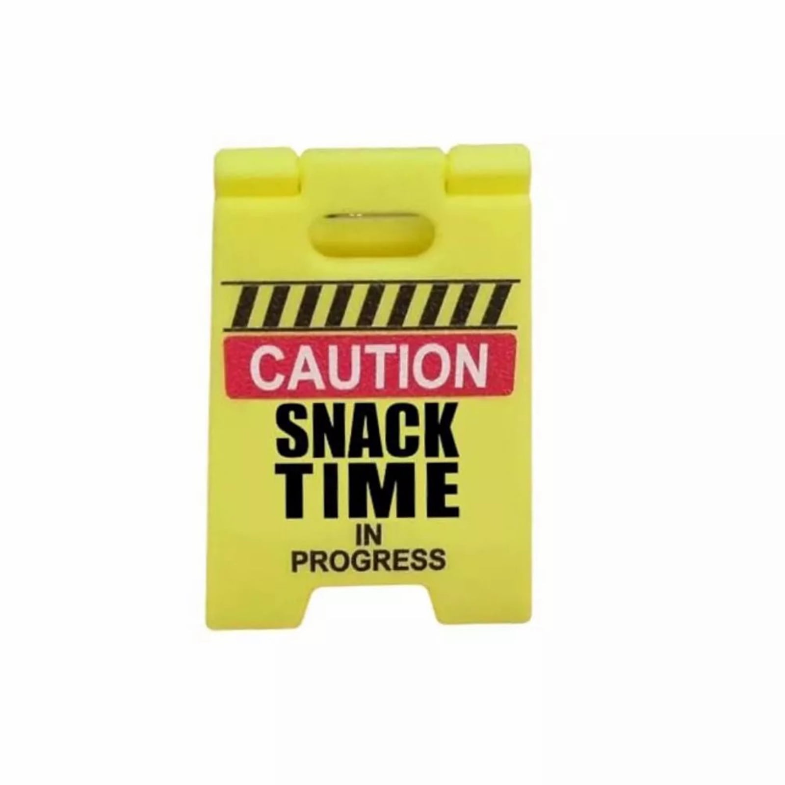 Miniature Warning sign, Mini floor Caution sign, Yellow plastic notice ...