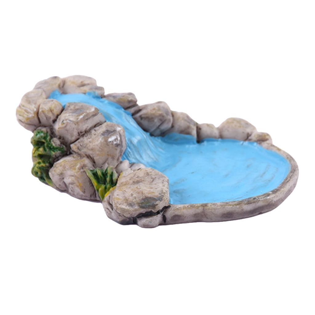 Miniature Water Pool Well Figurine Garden Pond Statue Terrariums ...