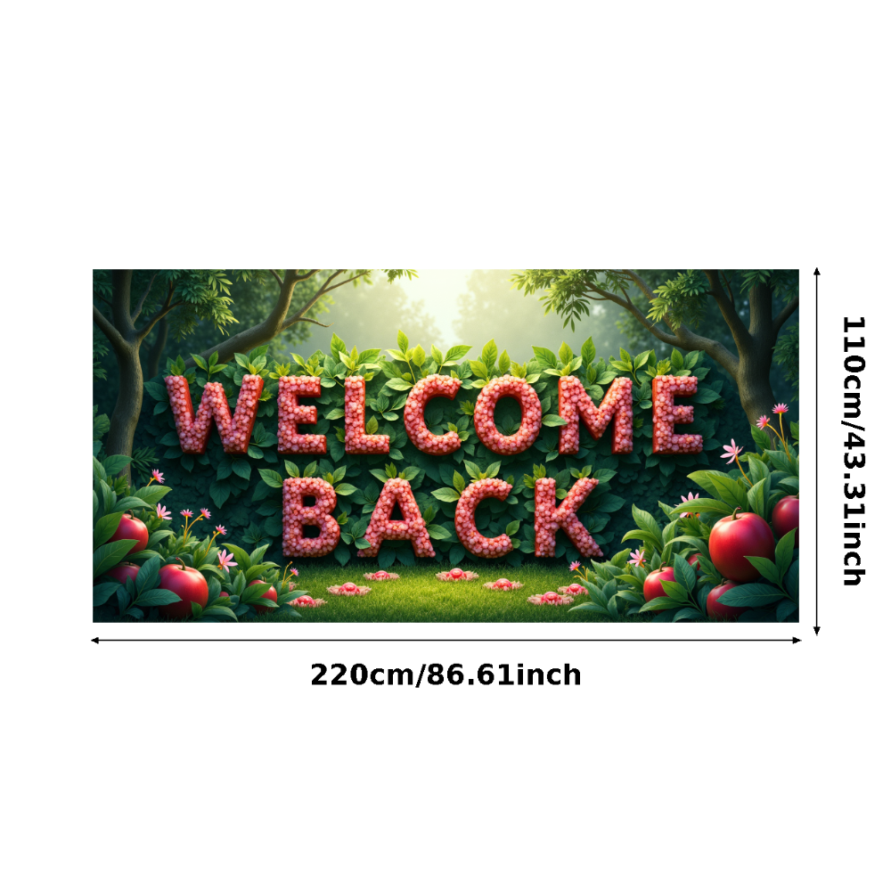Miniature Welcome Back Banner with Heart Design Party Decoration ...