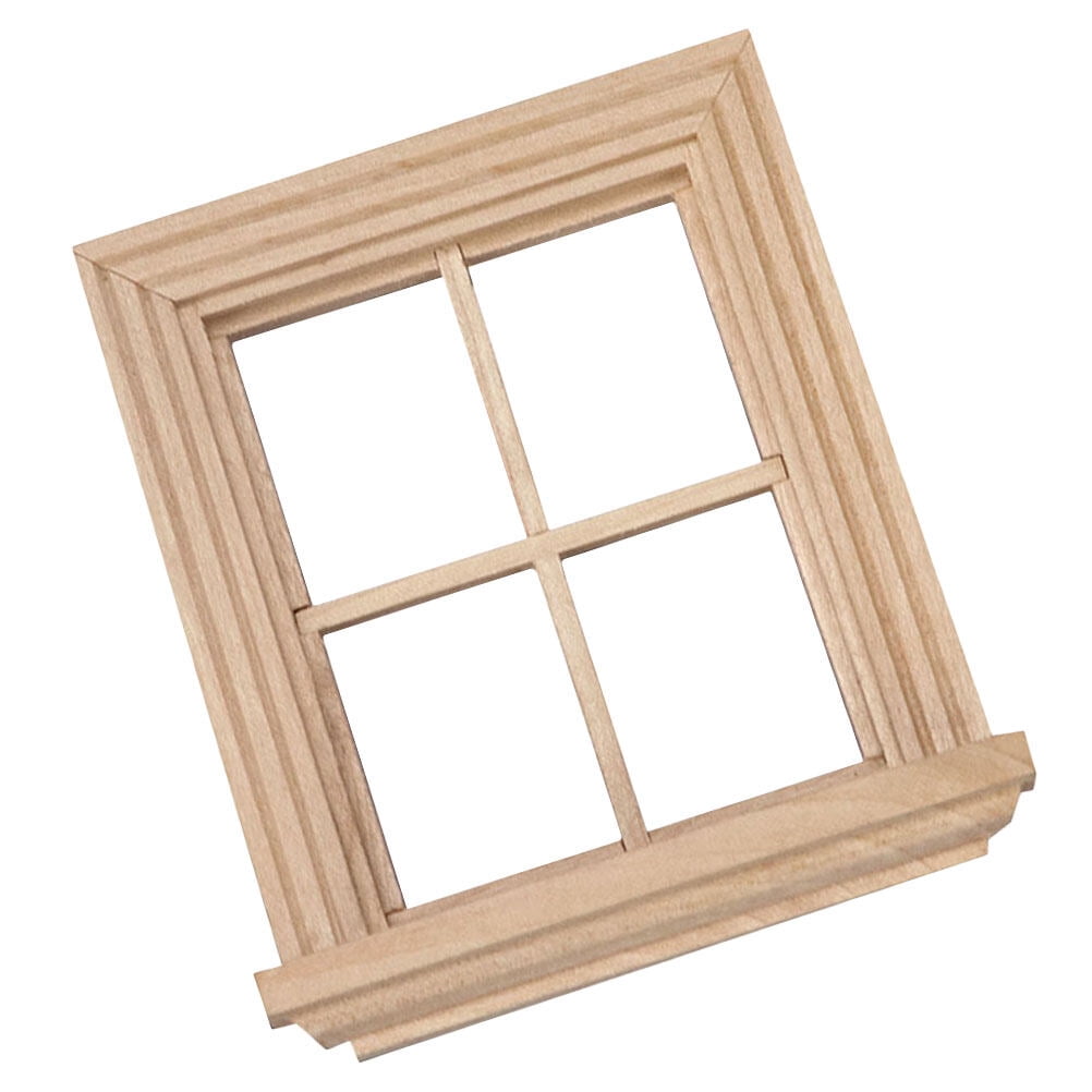 Miniature Windows For Plain Four-pane Fairy Furniture Dollhouse 1/12 ...