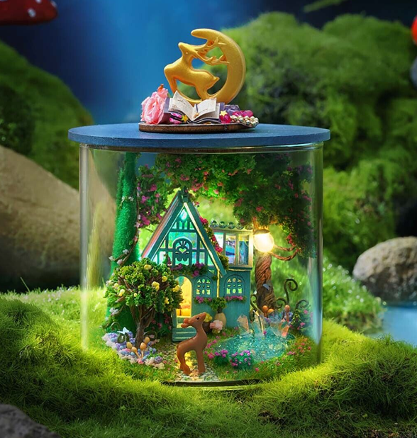 Miniature Wizardi Roombox Kit - Abundant Moment Dollhouse Kit - Walmart.com