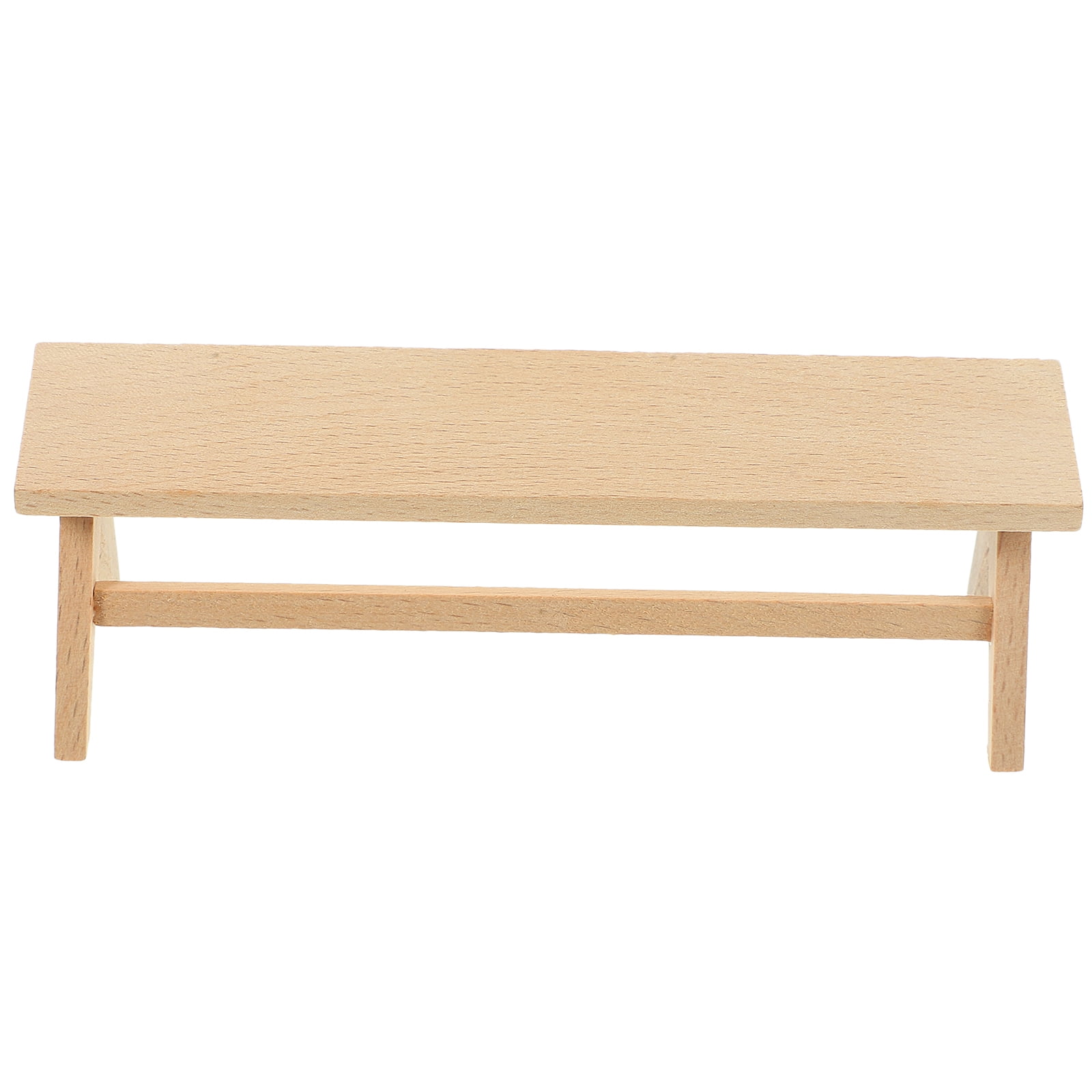 Miniature Wood Bench Model Doll House Wooden Toys Dollhouse - Walmart.com