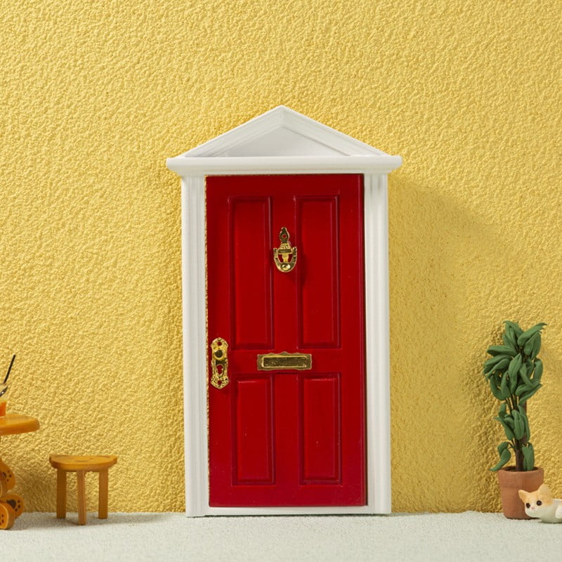 Miniature Wood Elf Door Tooth Fairy Door Mini House Accessories Pretend ...